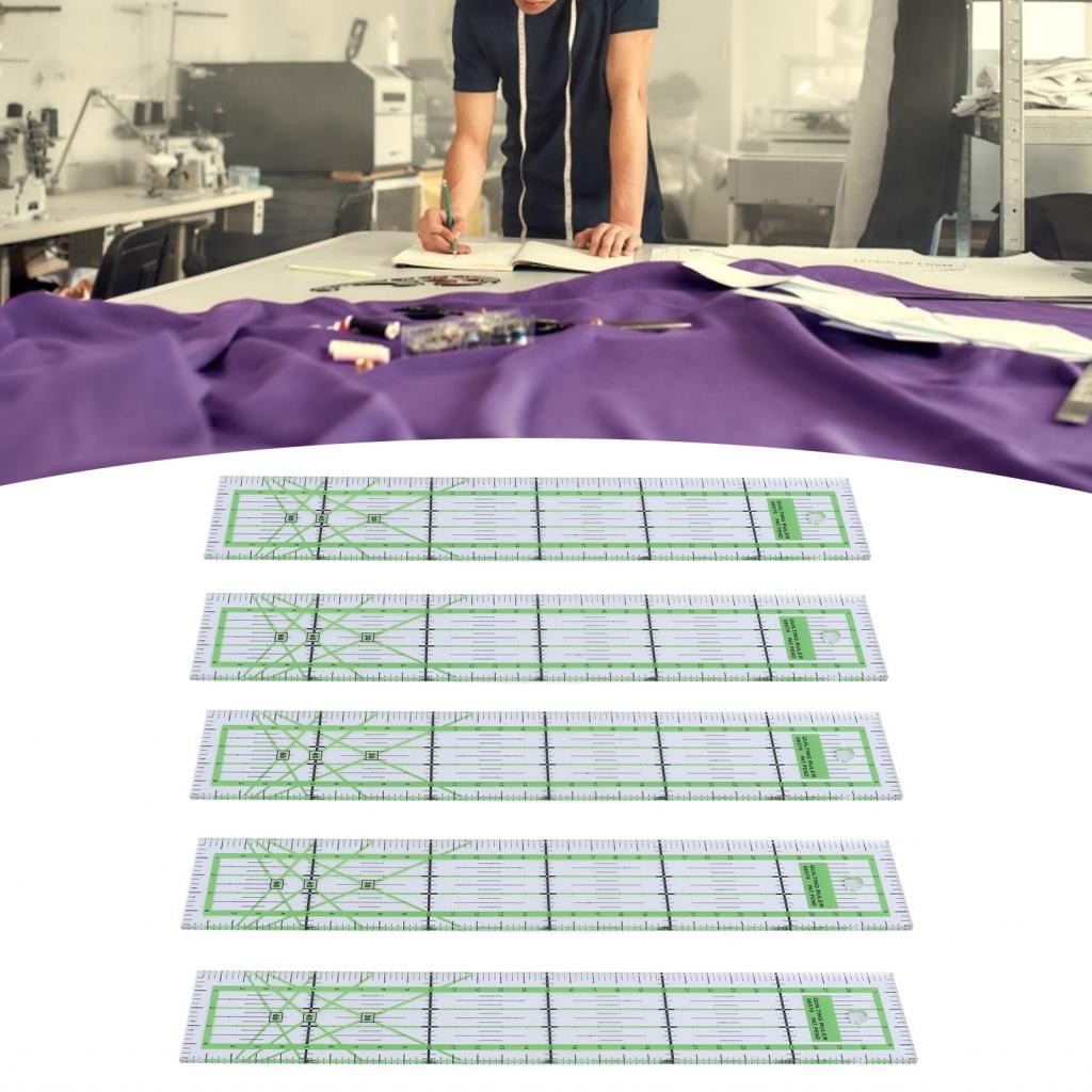 Quilting Ruler Double Color Grid Lines Cutting for Sewing Craft ...