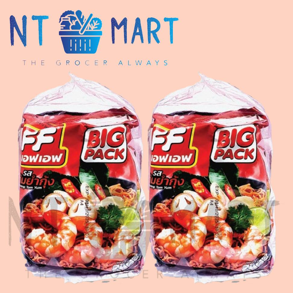 (HALAL) FF Brand Instant Noodles Shrimp Tom Yum Flavoured (60g x 5's x ...