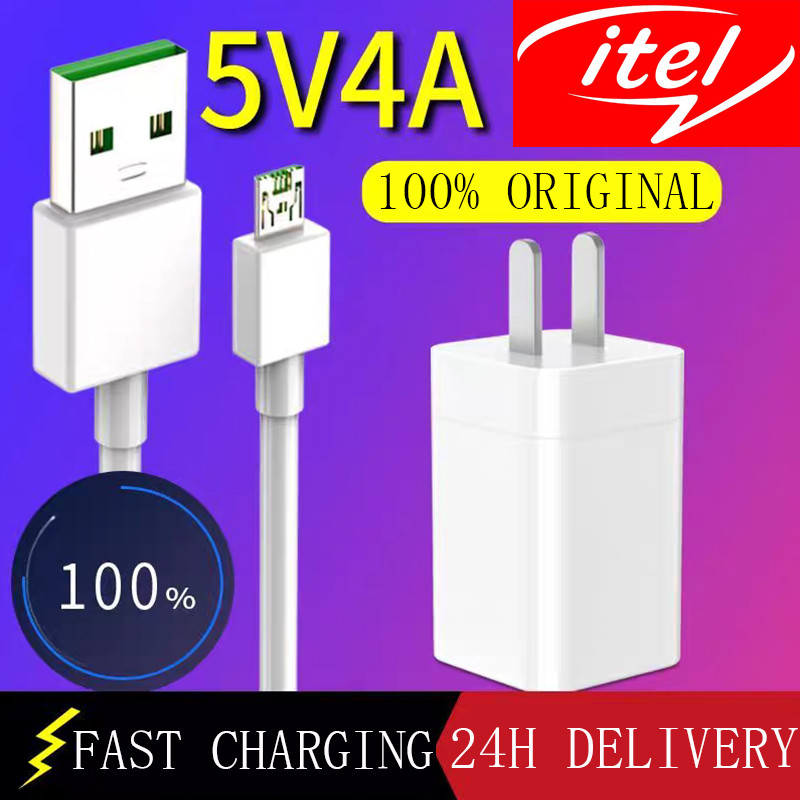 Manila Shipping Itel Fast Charger 18W Micro USB Cable Adapter Set for ...