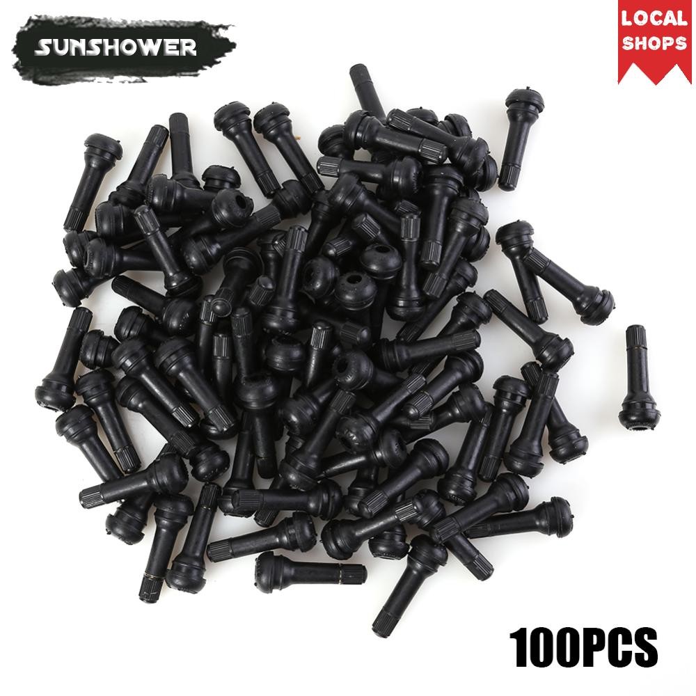 100pcs TR-414 Snap In Rubber Valve Stems TR414 Tyre Tire Valves with ...