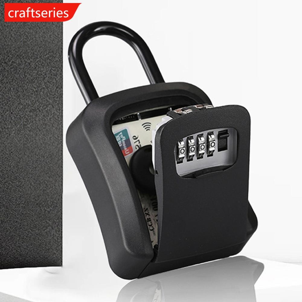CRAFTSERIES Plastic Key Lock Box Portable Combination Lockbox Wall ...