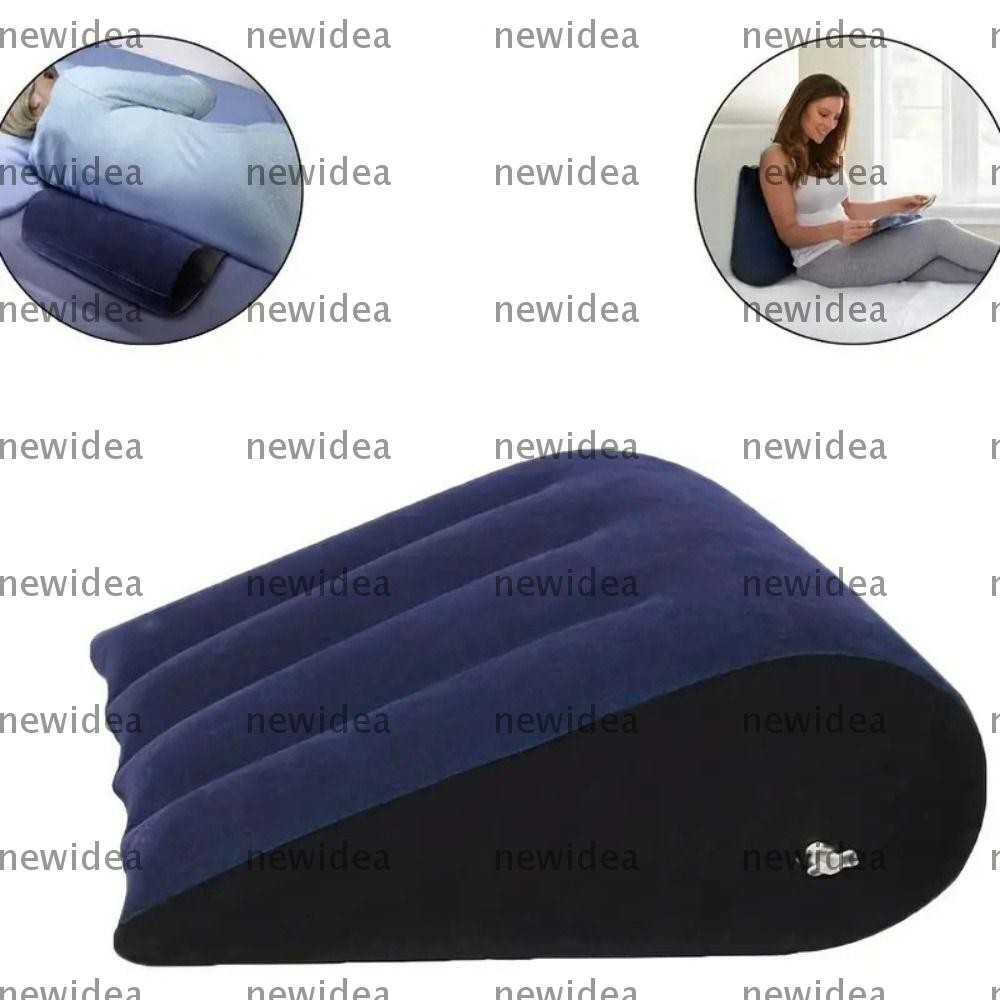 NEWIDEA Silicone Pillow, Triangle Cylinder Wedge Blue+Black Magic ...