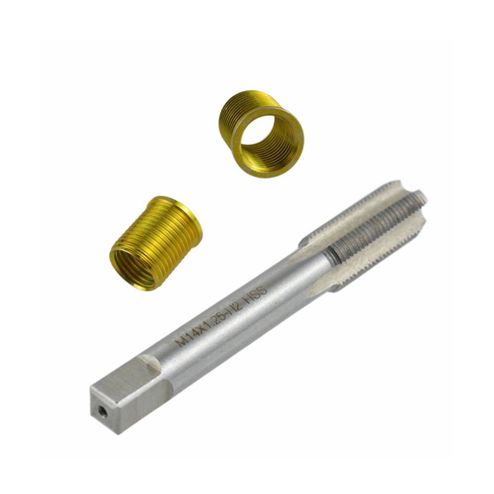Spark Plug Thread Repair Kit M12x1.25 Inserts & M14x1.25 Tap Kit for Car Engine [freestyle01.ph ...