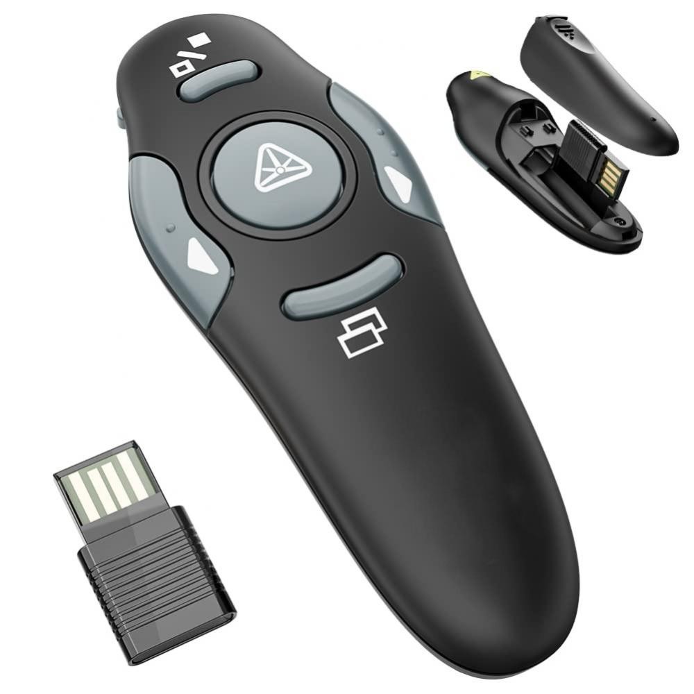 Wireless Presenter Remote Clicker Presentation USB Control Laser ...