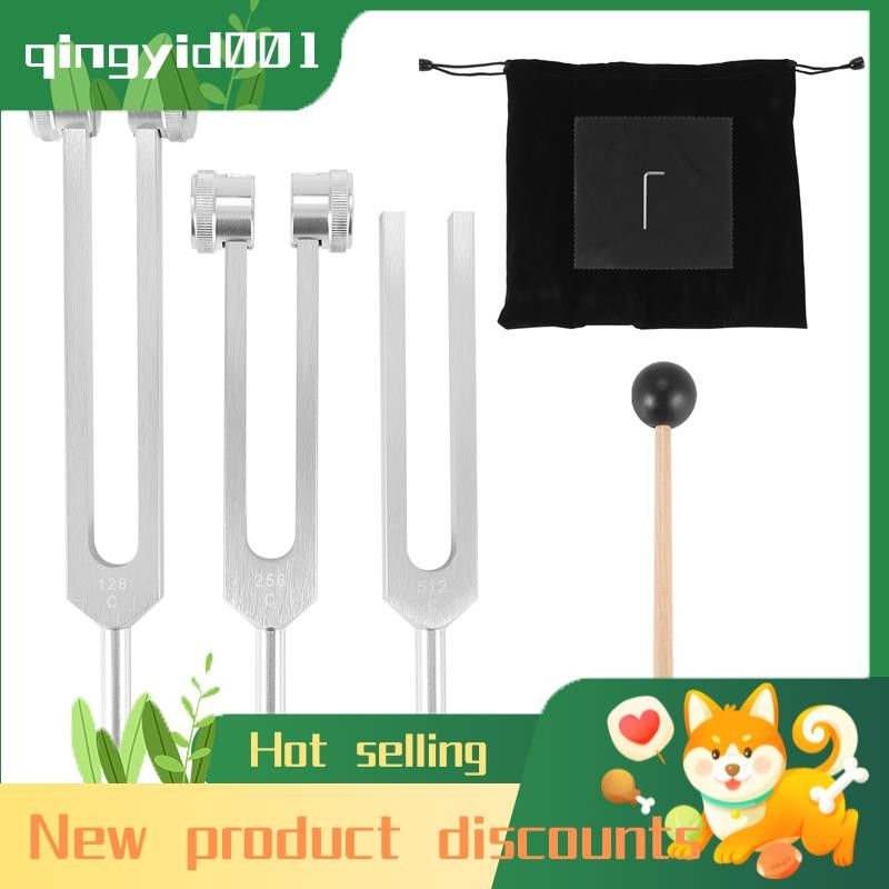 qingyid001 Tuning Forks Set-128 Hz, 256 Hz, 512 Hz,Tuning Forks Perfect for Healing,Chakra,Sound ...