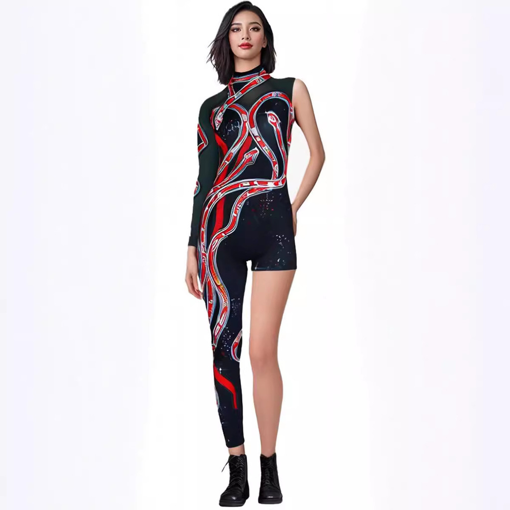 Adult Women Taylor Swift Shiny Singer Concert Tights Snake Pattern ...