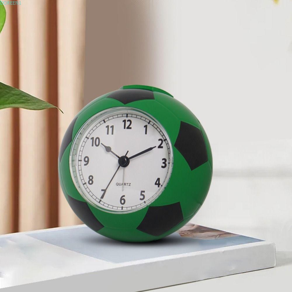 DOREEN1 Football Alarm Clock, Cute Cartoon Soccer Ball Bedside Clock ...