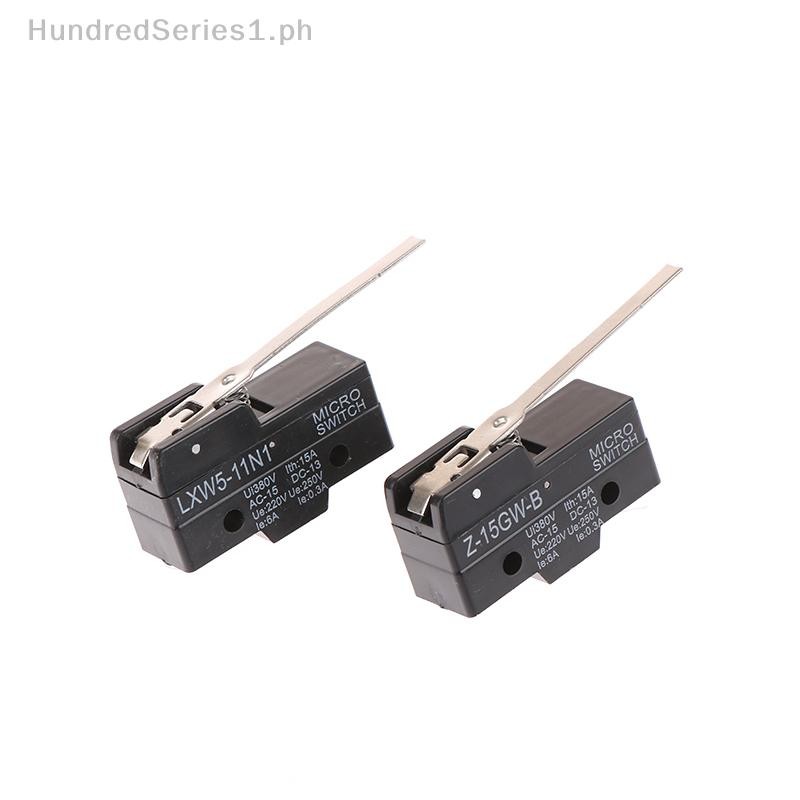 [HundredSeries] LXW5-11N1/Z-15GW-B Micro Limit Switch Long Lever Arm SPDT Snap Action Travel ...