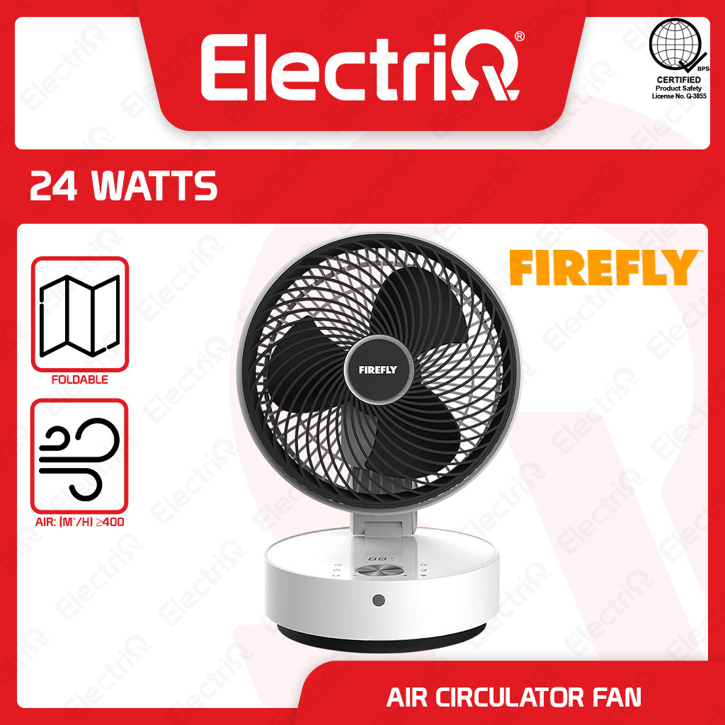 Electriq | Firefly 8 Inches Air Circulator Fan 24 watts Foldable design ...