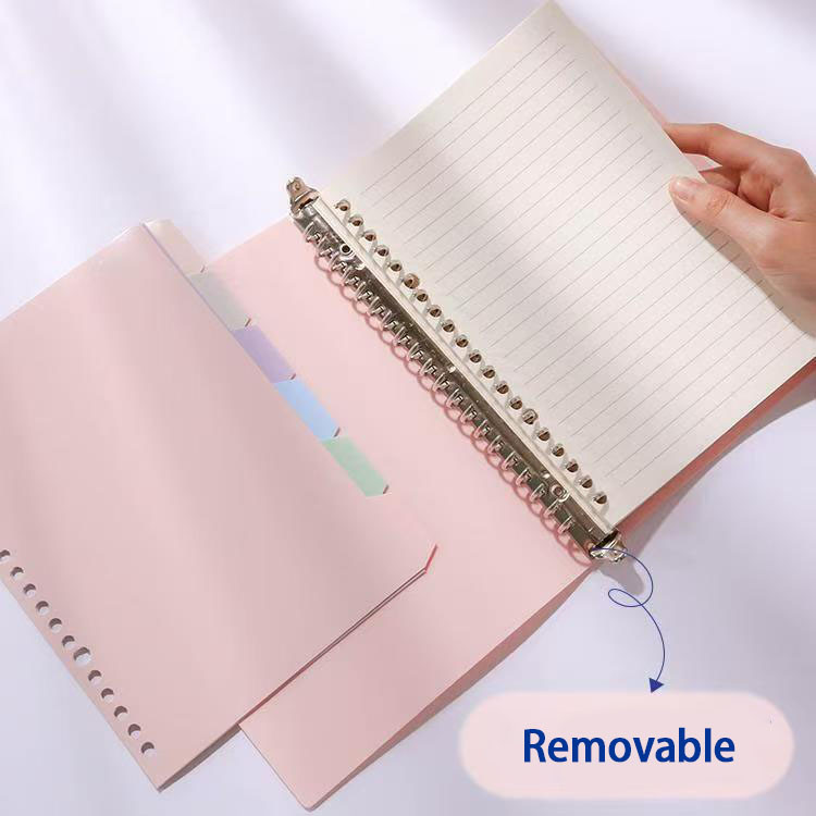 A5/B5 Pastel Series Binder Notebook with Refills Free Separator School ...