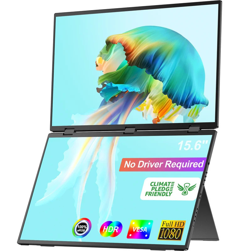 Cdisplay 15.6" Dual Portable Monitor 1080P FHD Laptop Screen Extender ...