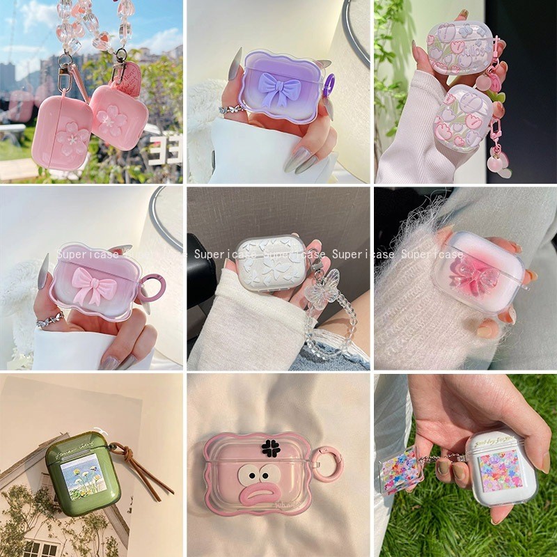 INS Cartoon Cases for NEW AirPods 4 airpod 1/2/3 Pro 2 Pro 3 Earbuds ...