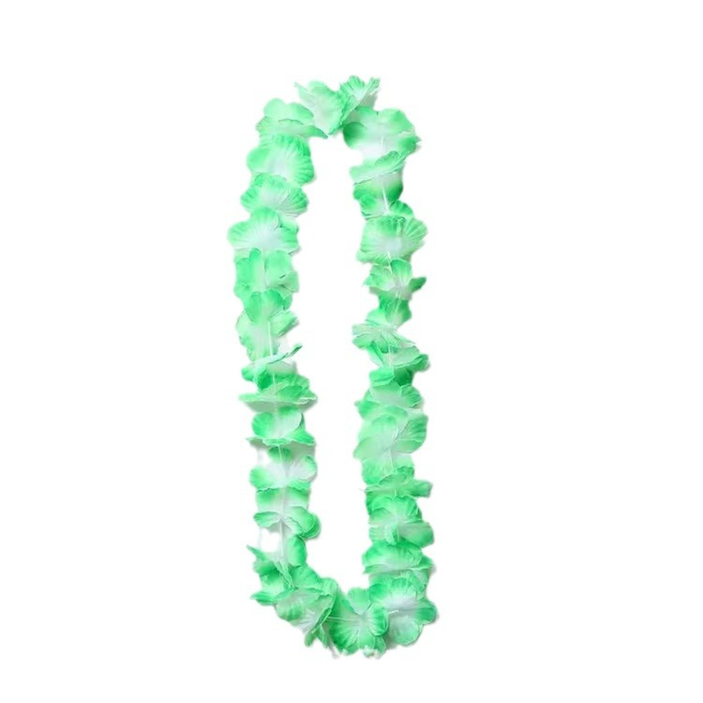 LED Hawaiian Light up Flower Lei Tropical Glow Necklaces Artificial ...