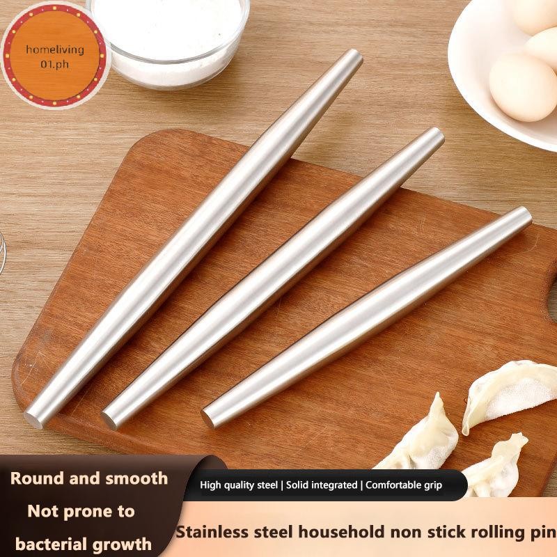 homeliving01 S/M/L Stainless Steel Rolling Pin Kitchen Utensils Dough ...