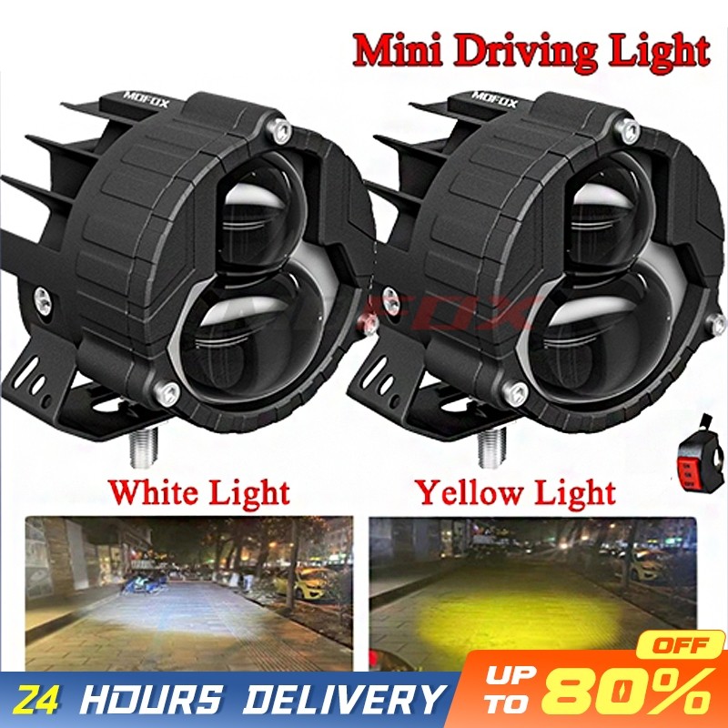 N2 Laser Gun 60W Dual Color Mini Driving Light For Motorcycle Car ...