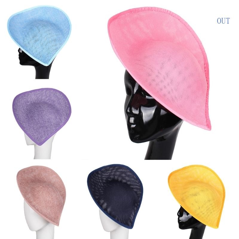Mary Fascinator Base Saucer DIY Teardrop Sinamay Hat Base Sinamay ...