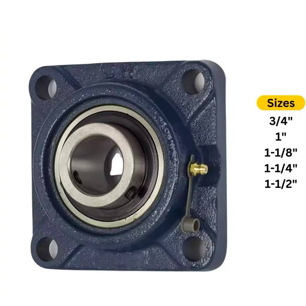 Square Flanged Bearing, 3/4" - 1-1/2" (UCF-204, UCF-205, UCF-206, UCF-207, UCF-208) | Shopee ...