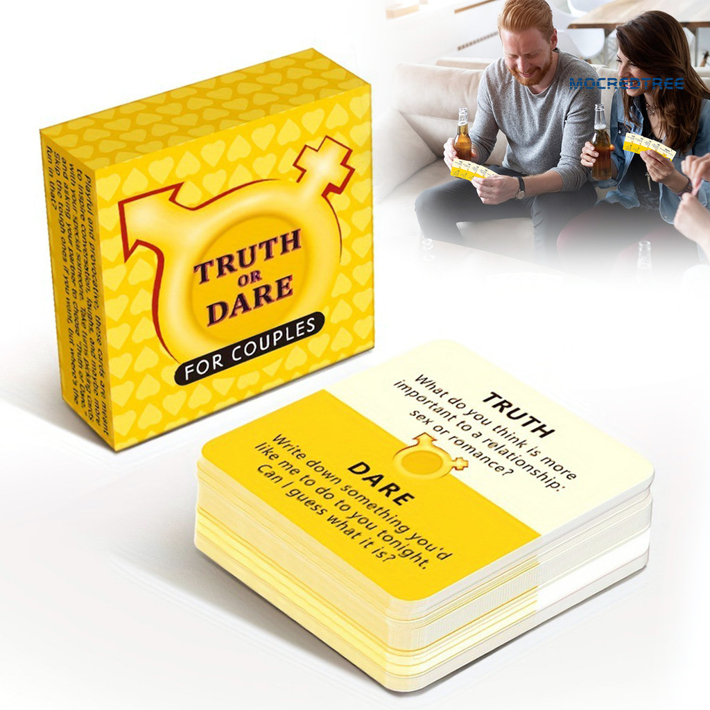 Mocredtree Truth or Dare Card Game Intimacy Questions Answers Card Deck ...