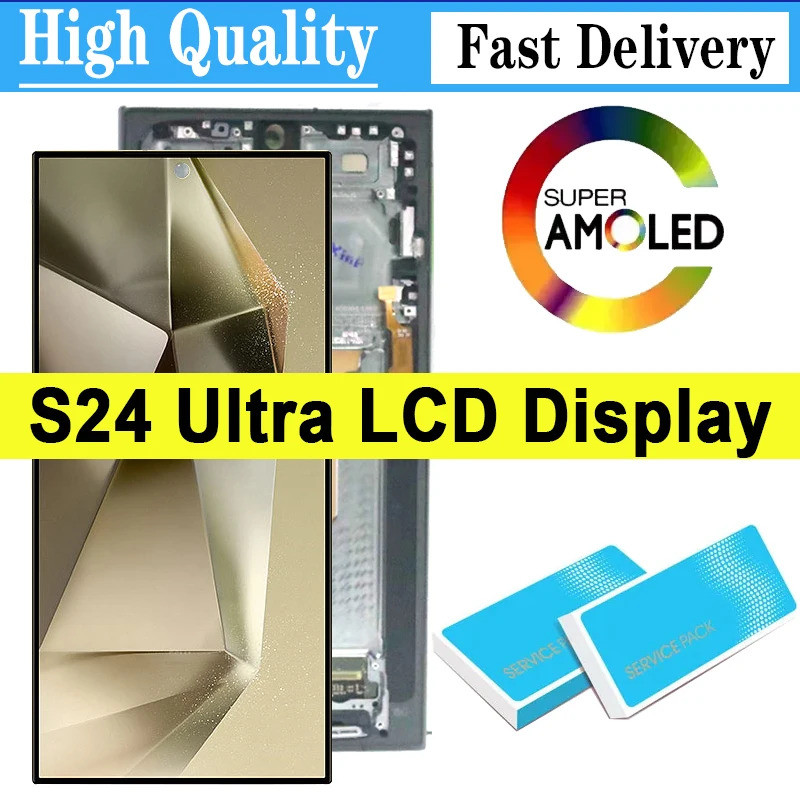 6.8'' Best Quality AMOLED Display for Samsung S24 Ultra LCD Touch ...