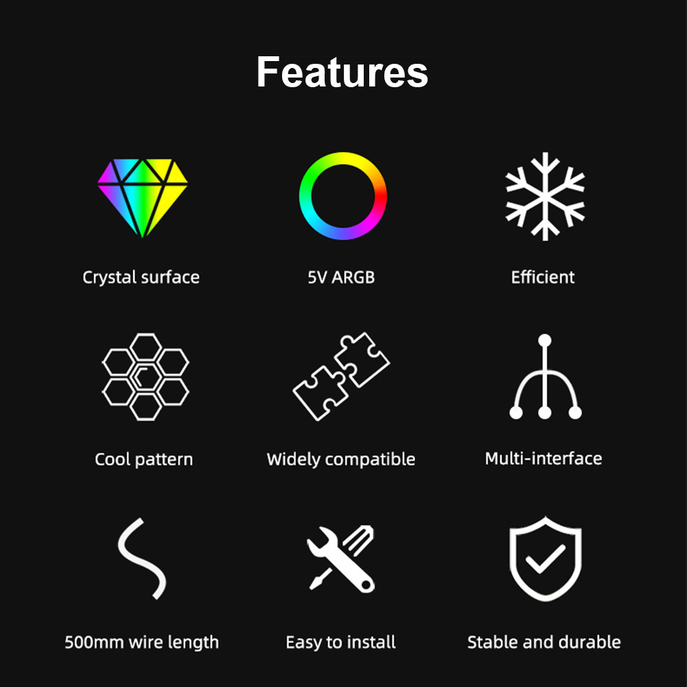 COOLMOON RA-2 RAM PC Memory Bank Heat Sink Cooler ARGB Colorful Heat ...