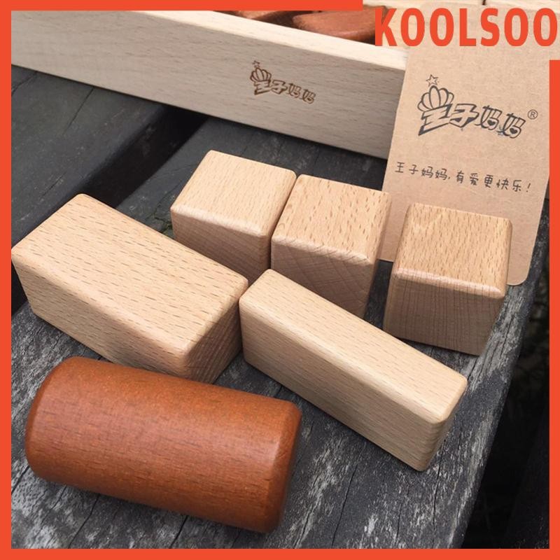 [Koolsoo] Wooden Building Blocks 3D Shapes for Preschool Ages 3 4 5 ...