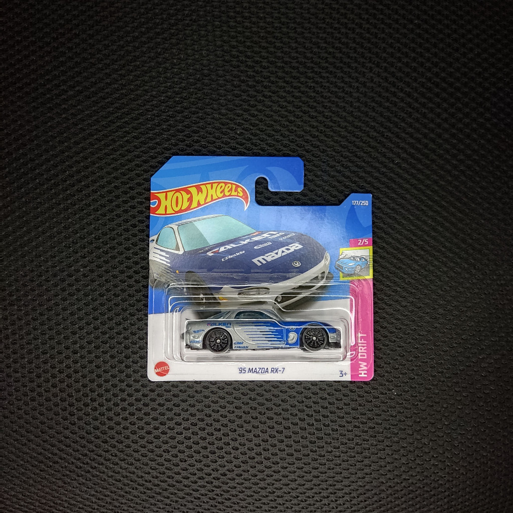 95 Mazda RX-7 Hotwheels Falken Livery | Silver & Blue - NG DIECAST ...