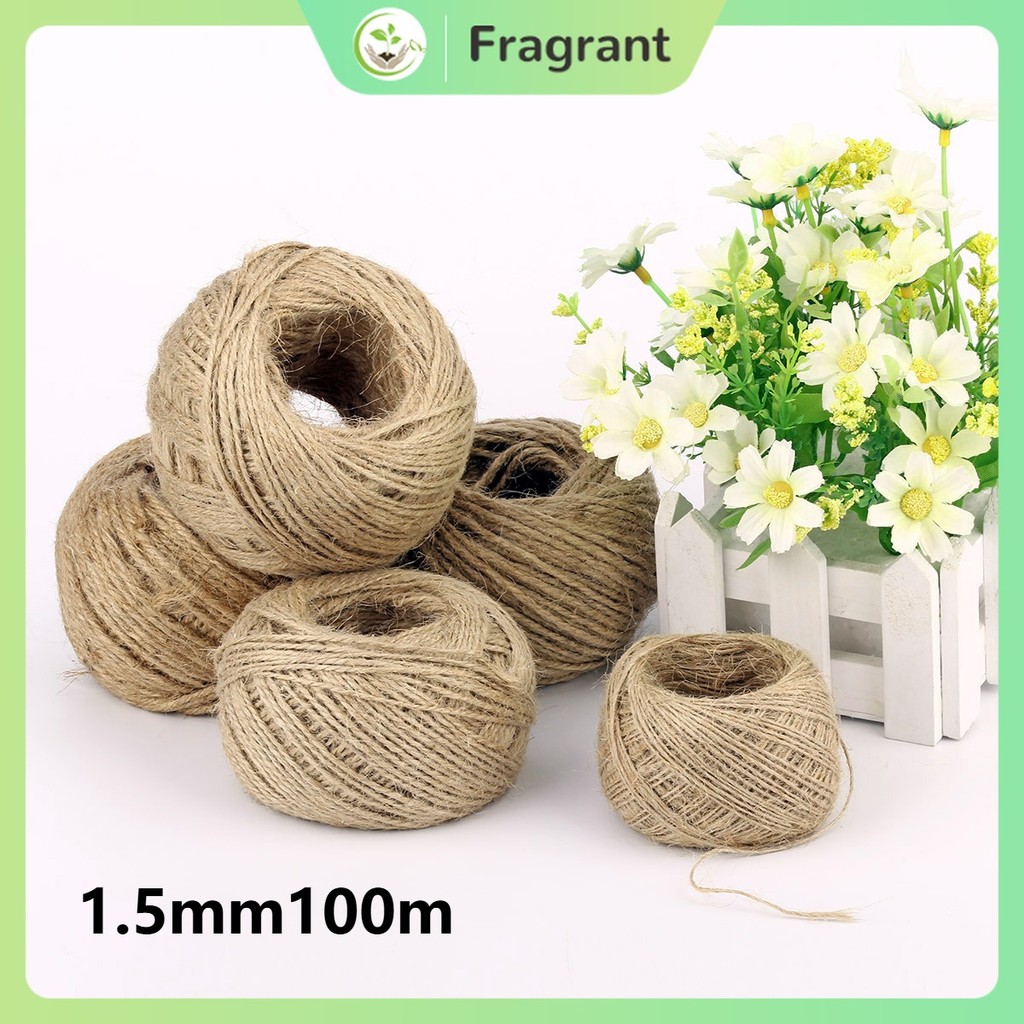 1.5mm100m natural hemp rope DIY retro handmade decoration hemp thread ...