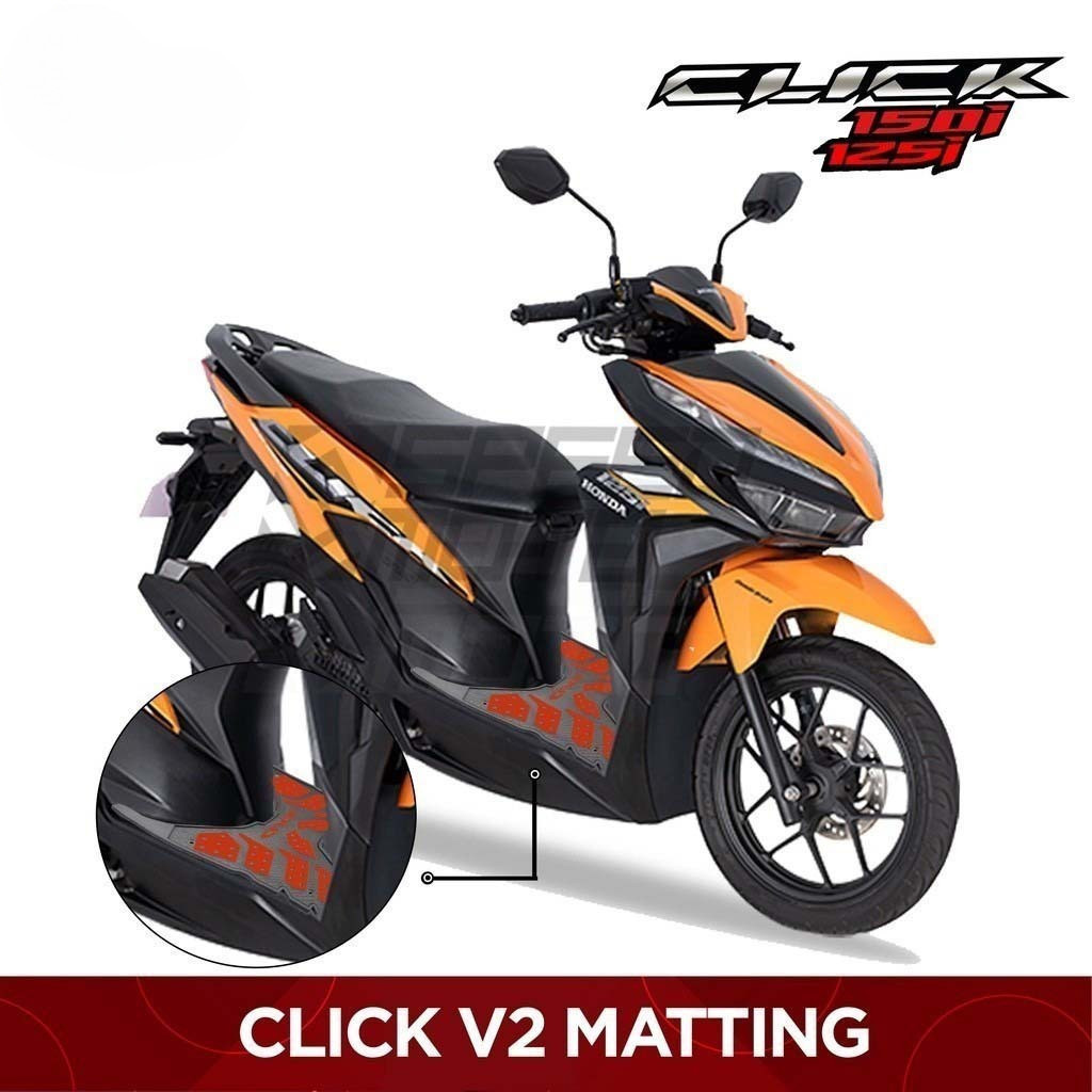 Rubber Footboard Mats with Bolts for HONDA CLICK 125i/150i Models ...