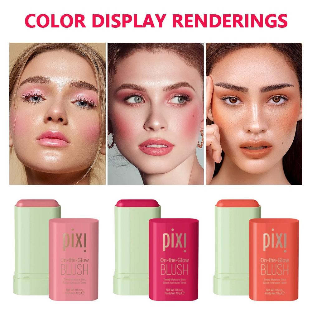 Pixi Powder Blusher Stick Multipurpose Solid Rouge Powder Blusher Cream ...