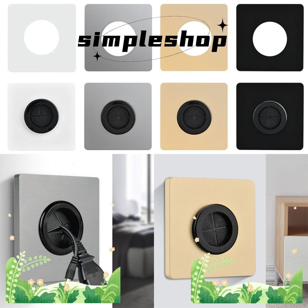 SIMPLE Cable Socket Panel, With Rubber Pad 86Type Wall Blank Panel ...