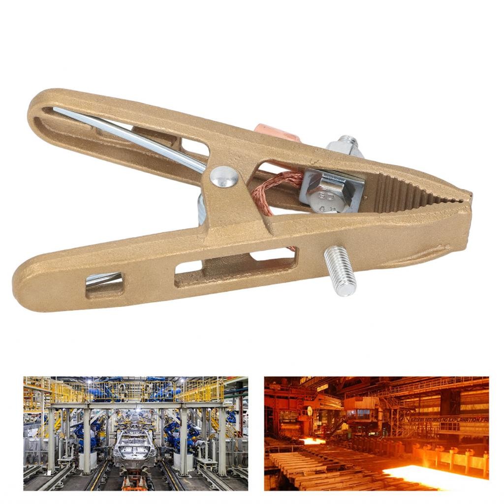 Ttiitt Grounding Clamp 500A Brass A Shaped Ground For MIG MMA TIG ARC ...