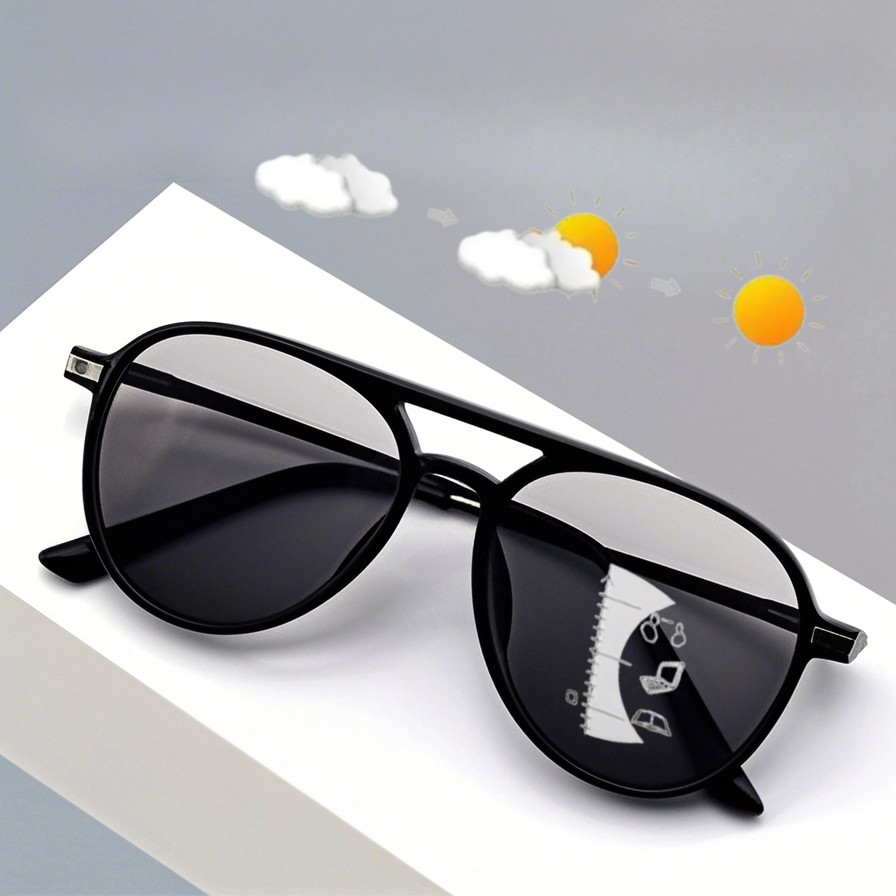 Oversized Driving Multifocal Smart Zoom Reading Glasses For Men Look ...