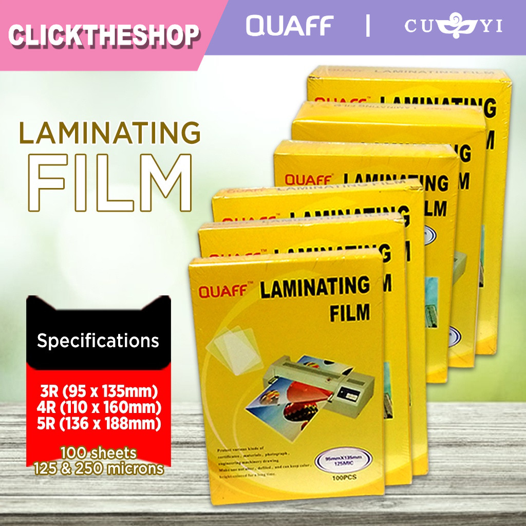 Quaff 3r 4r 5r Size Laminating Film 125 Micron And 250 Hot Lamination ...
