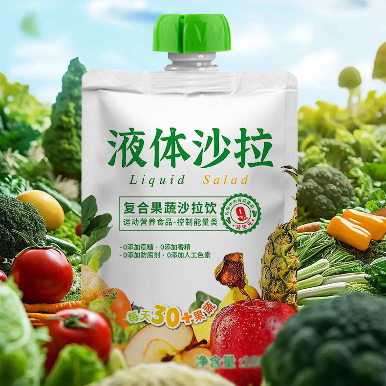 Liquid Salad Seed Fruit Vegetables NFC Concentrated Juice Meal Dietary ...