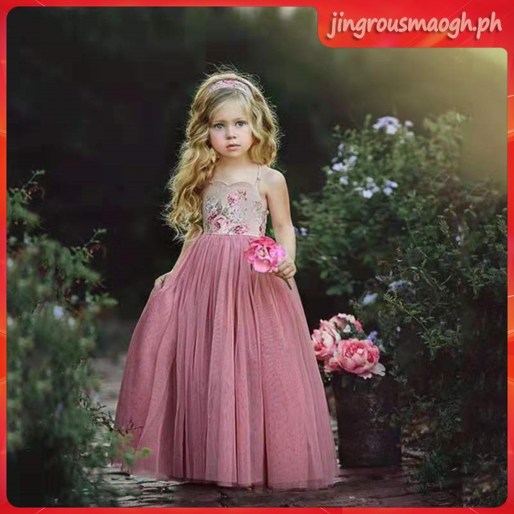 BYG-Formal Princess Tutu Off Shoulder Dress Girl Dress Kids | Shopee Philippines