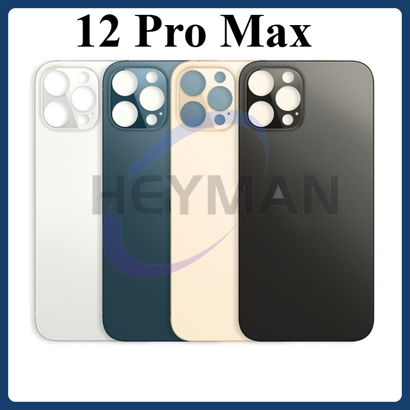 Back Cover for 12 Pro Max Back Battery Glass Cover Replacement Rear ...