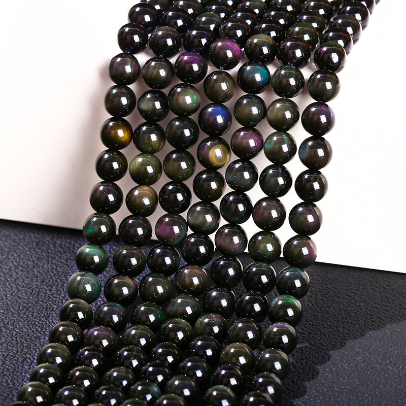 Factory Direct Supply Obsidian Loose Beads diy Jewelry Accessories ...