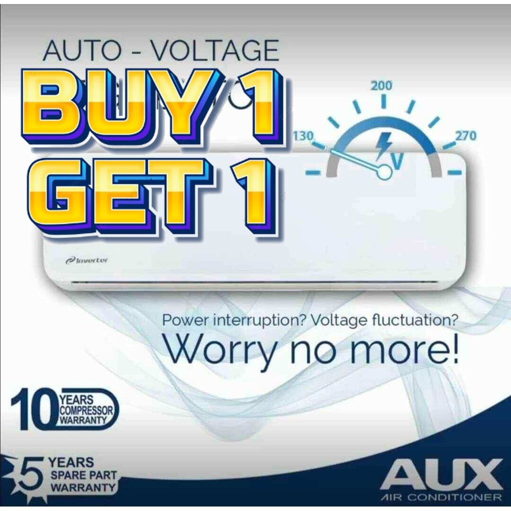 AUX SPLIT TYPE INVERTER AIRCON (installation not included) | Shopee ...