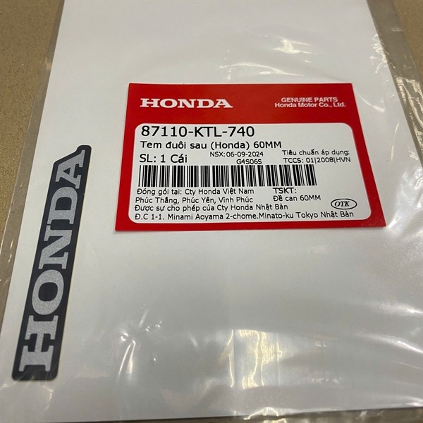 Honda lettering sticker on the back of Wave 100 (60mm) | Shopee Philippines