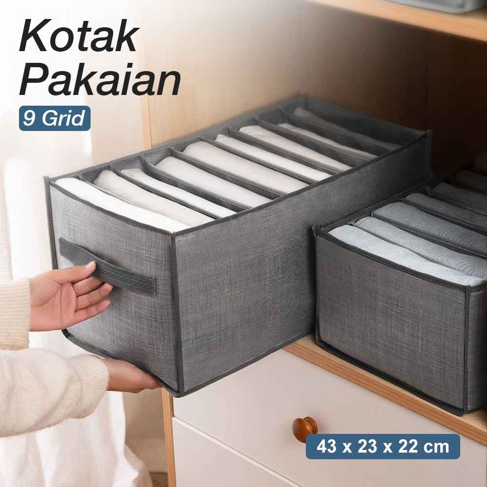 9 Grid Storage Drawer Divider Box Clothes Divider Box | Shopee Philippines