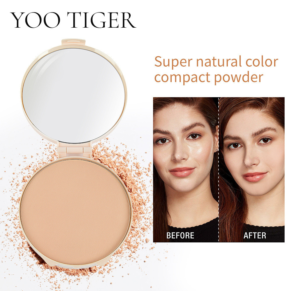 YOO TIGER Lasting Waterproof Oil Control Matte Flawless Face Pressed ...