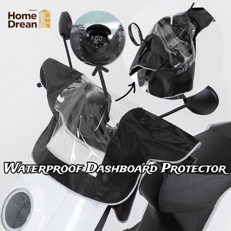 Motorcycle Front Rain Cover Waterproof Dashboard Protector Universal ...