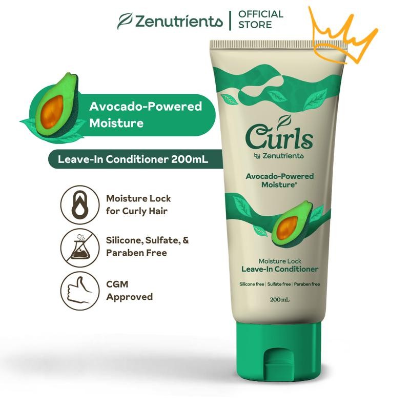 Curls by Zenutrients Avocado and Tea Tree Protein-Free Leave-In ...