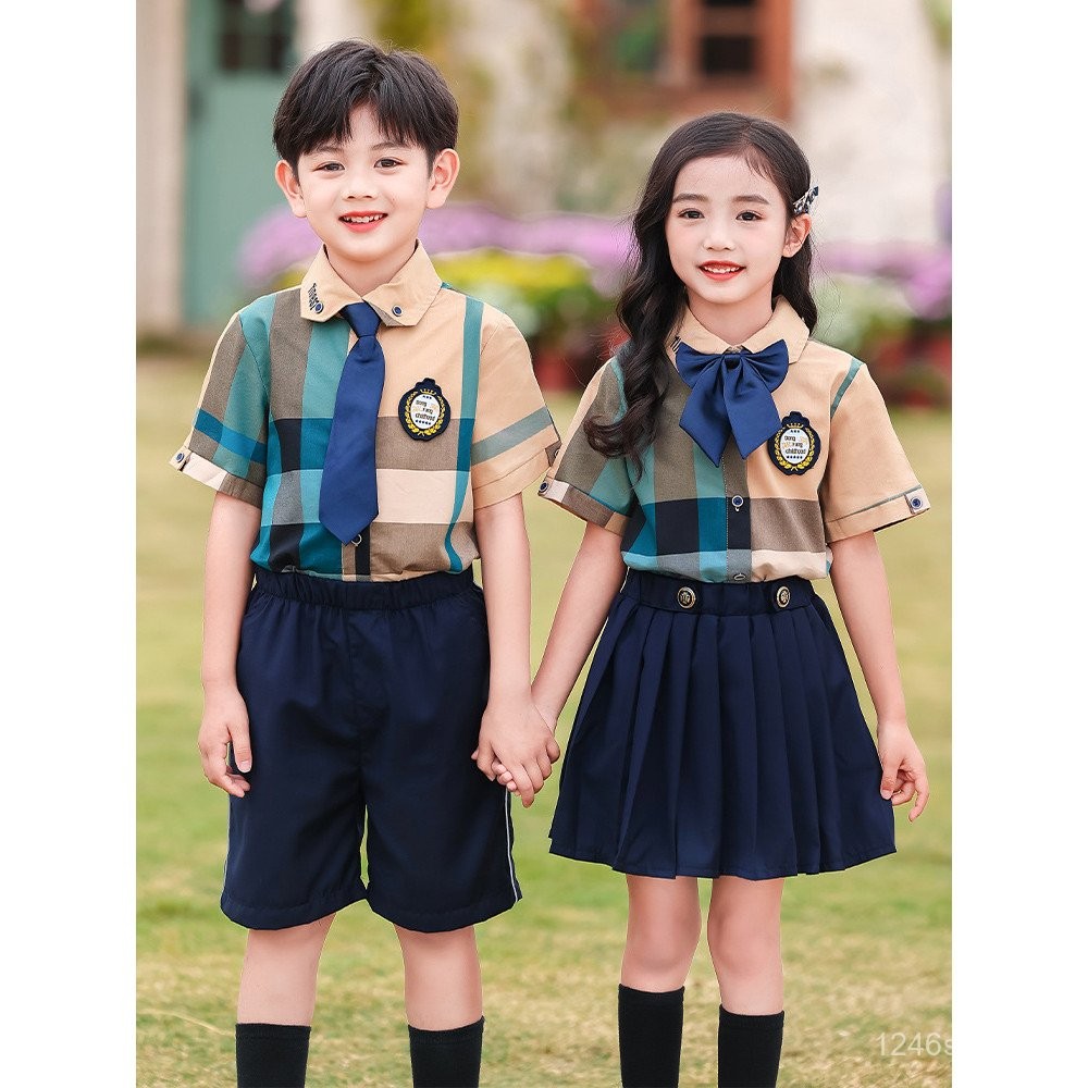 Kindergarten Uniforms Summer Outfit British Style Boys and Girls ...