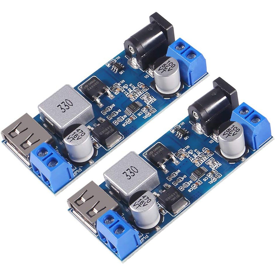 2pcs Buck Converter 12v to 5v 5A USB Voltage Regulator DC 9V-36V Step ...