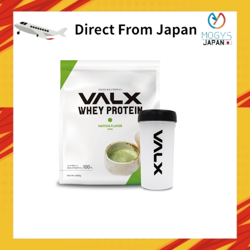 VALX Bulk WPC Whey Protein Matcha Flavor 1kg with 500ml Protein Shaker ...