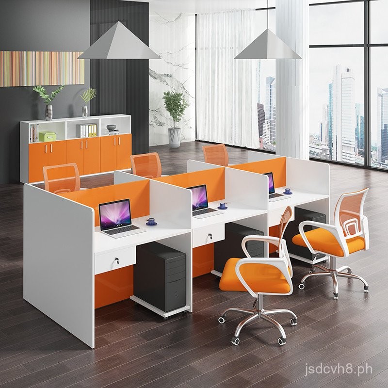 Staff Desk Customer Service Operator Cubicle Office Desk and Chair Set ...