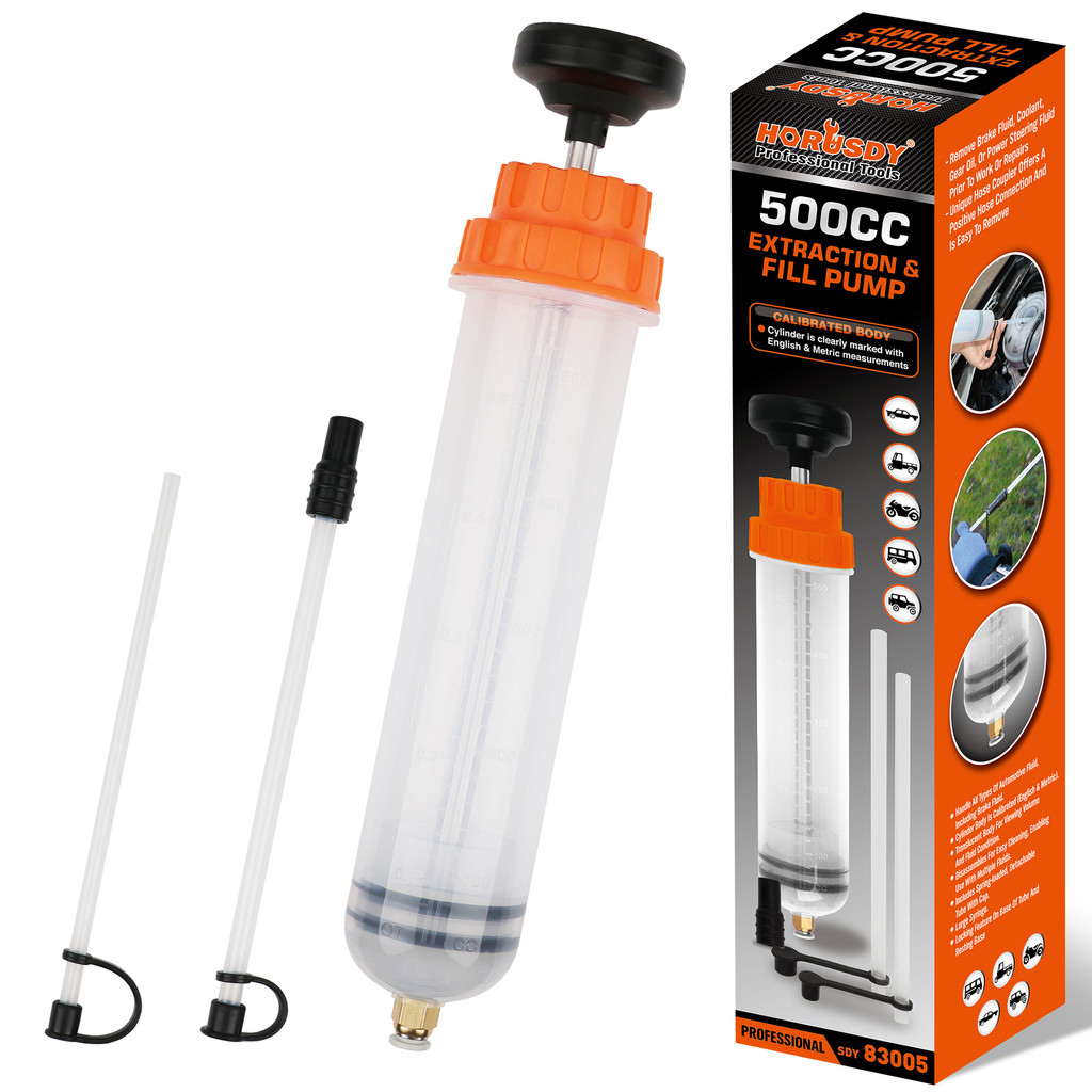 Oil Fluid Extractor Filling Oil Change Syringe Bottle Transfer ...