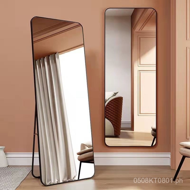 Girl's Dressing Mirror Wall-Mounted Floor Mirror Home Internet ...