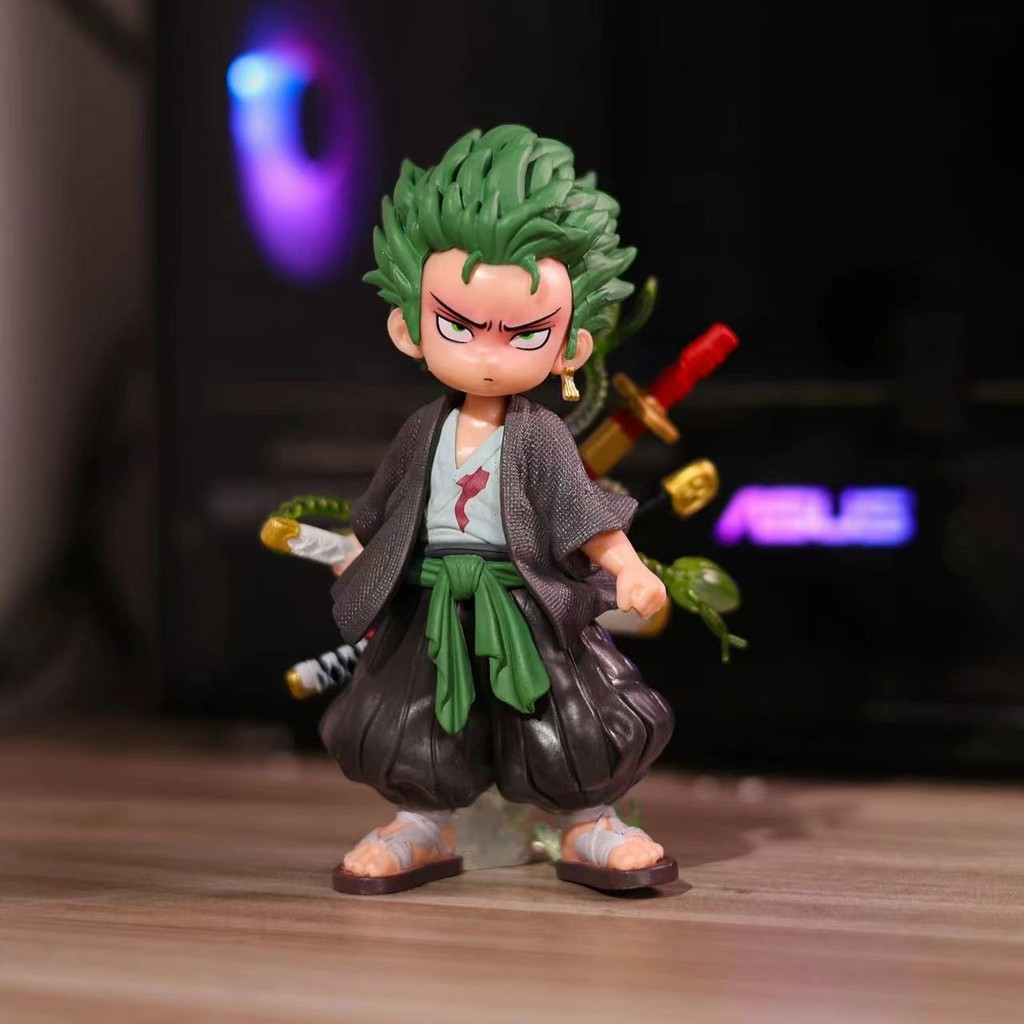 One Piece Q Version Sauron Two Years Later Luffy Zorro Anime Model ...